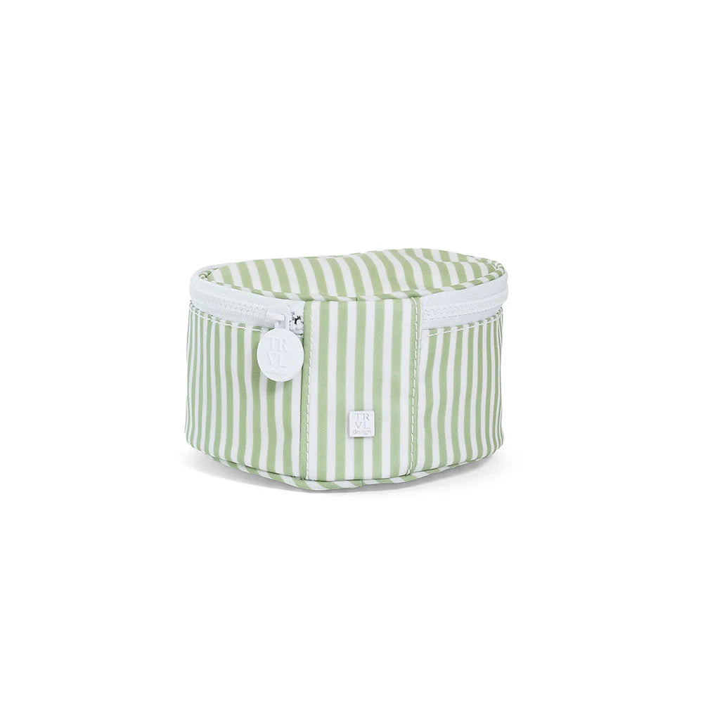 RoundUp Case - Pimlico Stripe Sage – Blue Hill Stitch LLC